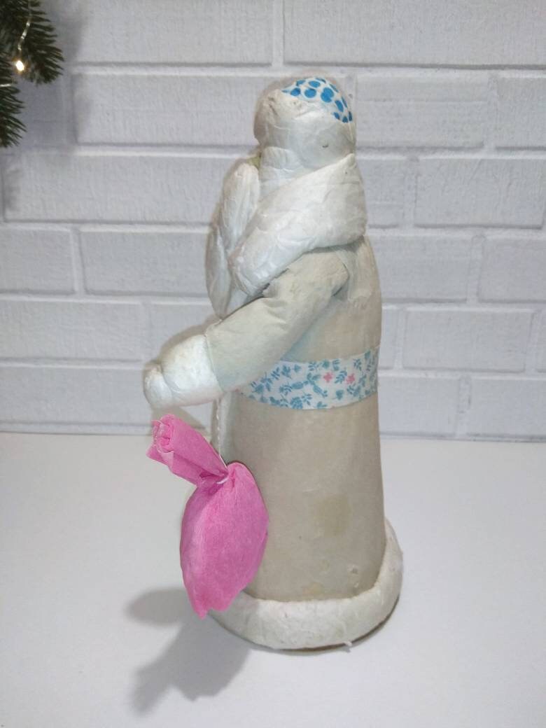 Vintage Soviet Santa Claus Est.1984, Old Christmas Russian Ded Moroz ...