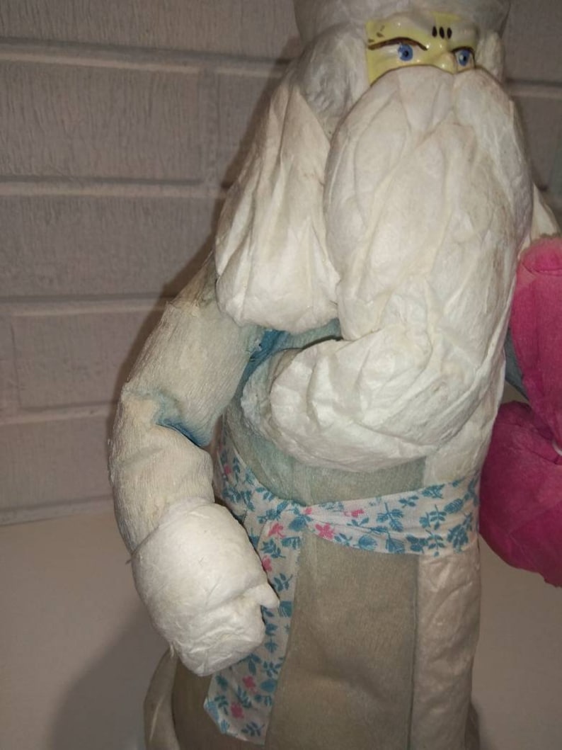 Vintage Soviet Santa Claus Est.1984, Old Christmas Russian Ded Moroz ...