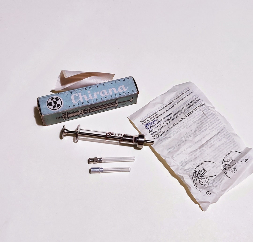 Medical Glass Syringe, Vintage Medical Tools, Medical Instrument ...