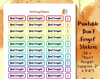 Reminder sticker | Etsy