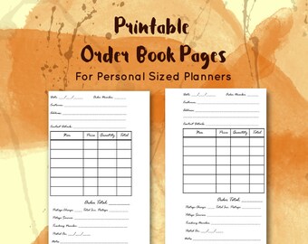 Customer order book | Etsy