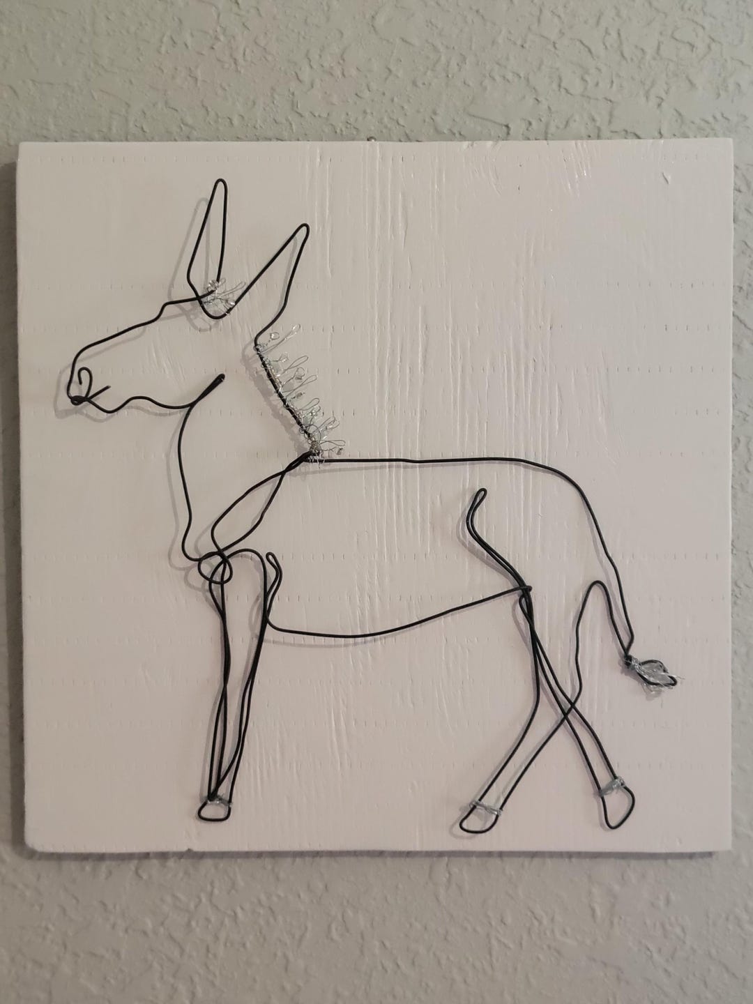 Donkey Wire Sculpture - Etsy