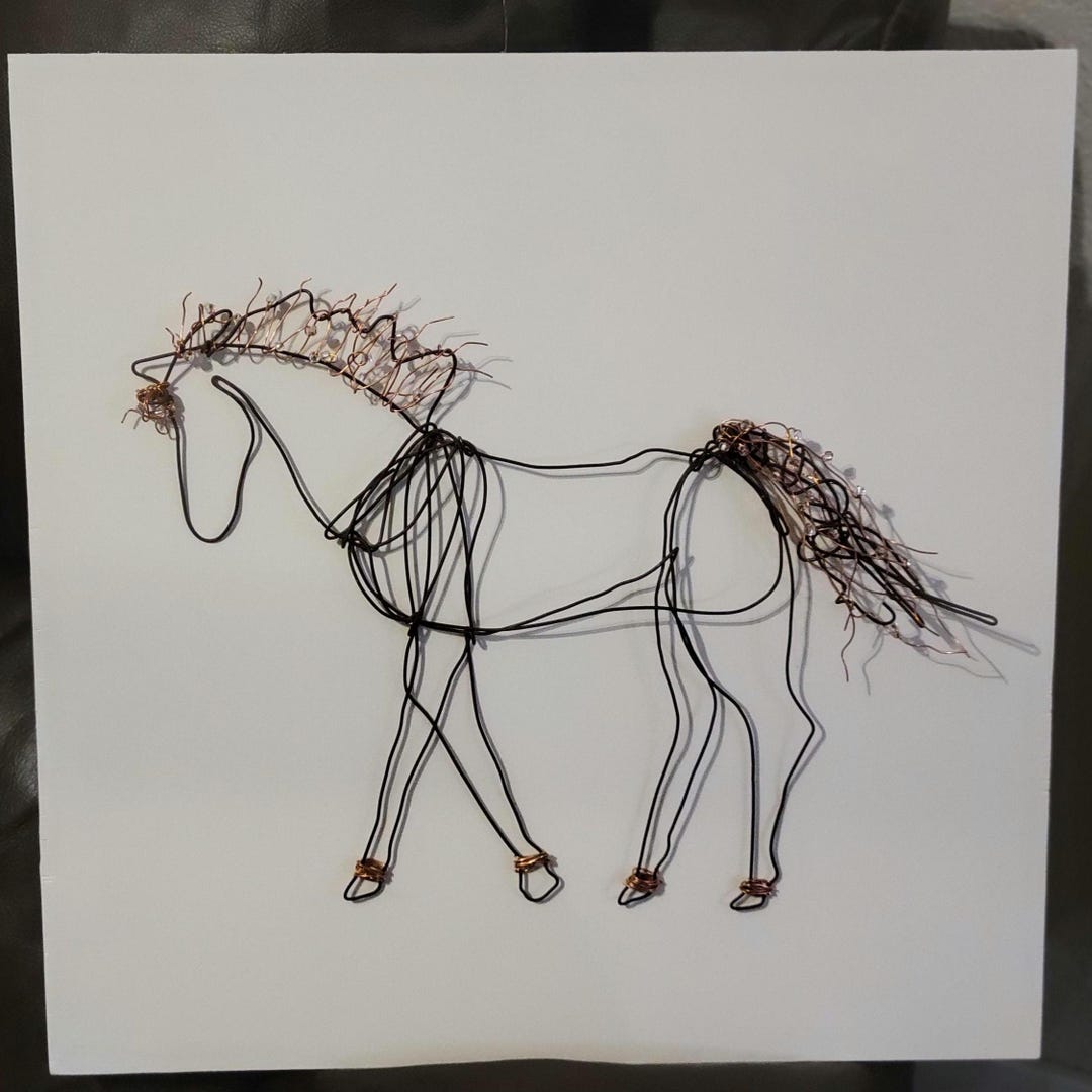 Horse Wire Sculpture - Etsy