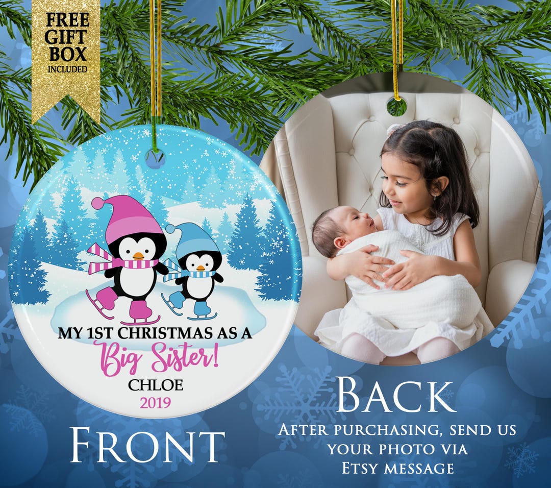 Promoted to Big Brother Ornament, Big Sister Ornament, Baby ...