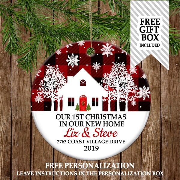 First Christmas at New Home Ornament - Etsy