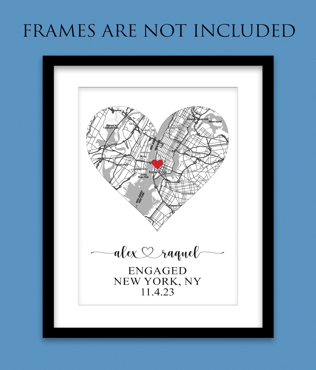 Engagement Gifts for Couple Unique Personalized Printable Engagement ...