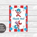Thing 1 and Thing 2 Digital Birthday Invite - Etsy