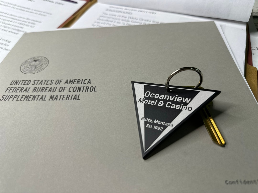 Control Inspired - Metal Oceanview Motel Keychain Replica - Etsy