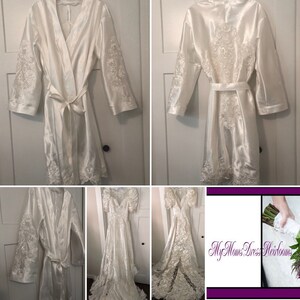 Wedding Day Robe for the Bride Made Using Fabric From Your - Etsy