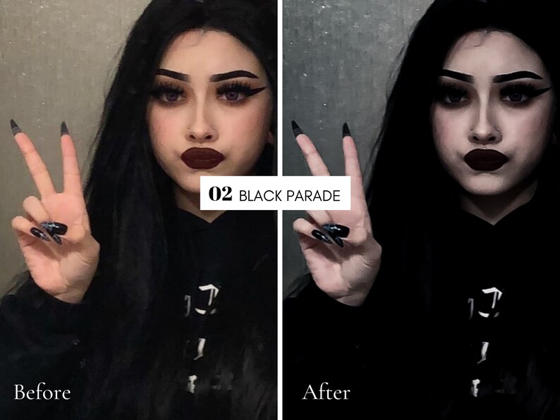 5 Emo LIGHTROOM Presets Mobile Desktop - Scene Kid - Mall Goth - Goth ... 5 Emo LIGHTROOM Presets Mobile Desktop - Scene Kid - Mall Goth - Goth ...