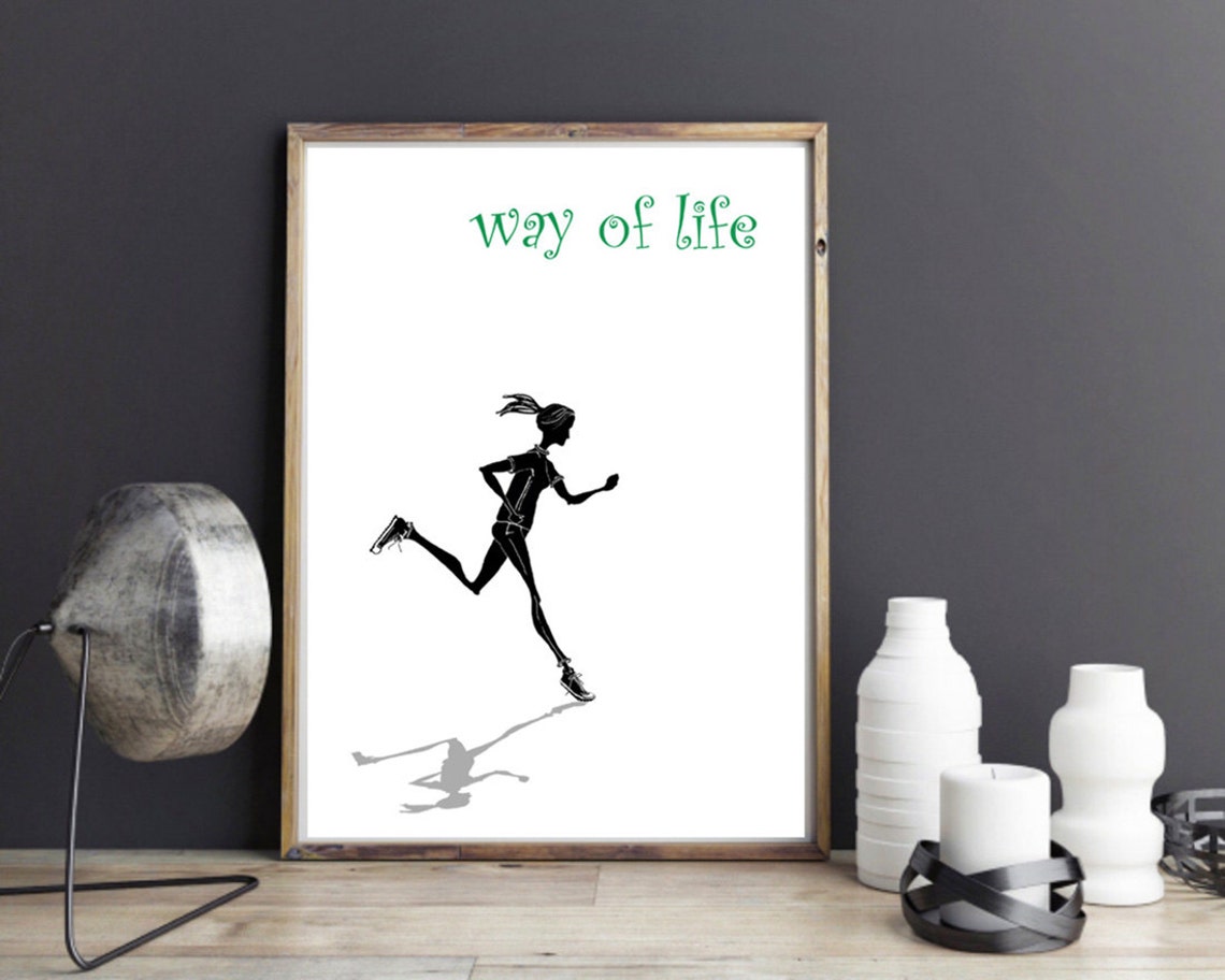 Sport Artwork, Runners Gift, Print From the Original Ink Drawing Sports ...
