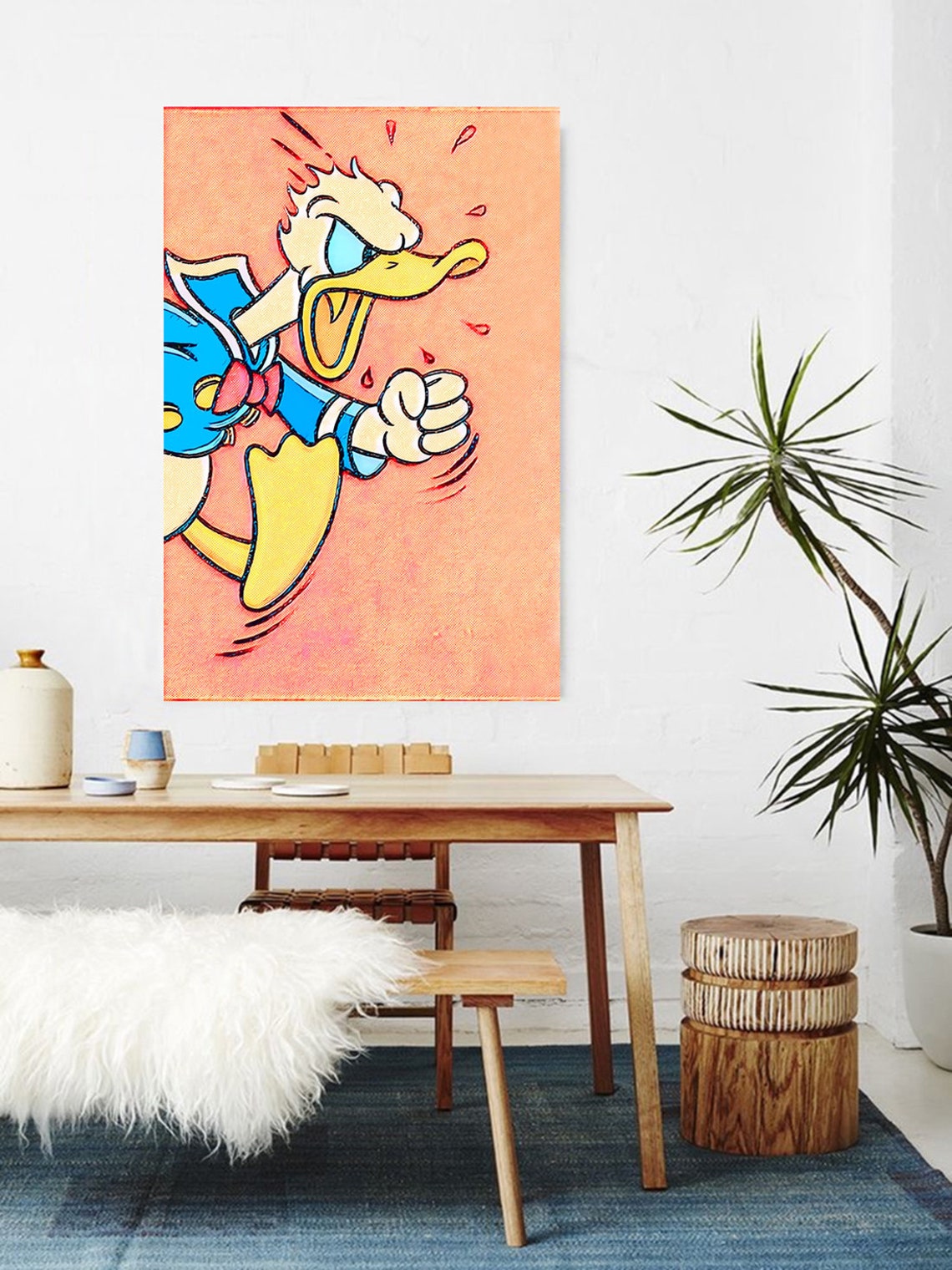 Cartoon Art, Donald Duck Poster, Cartoon Art Print, Donald Duck Canvas ...