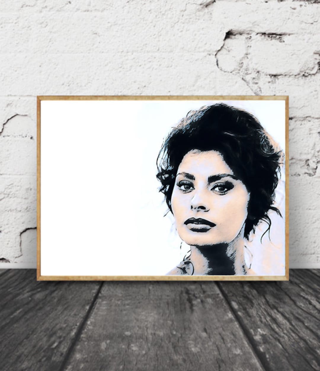 Sophia Loren Art Print, Movie Art Poster, Sophia Loren Poster, Modern ...