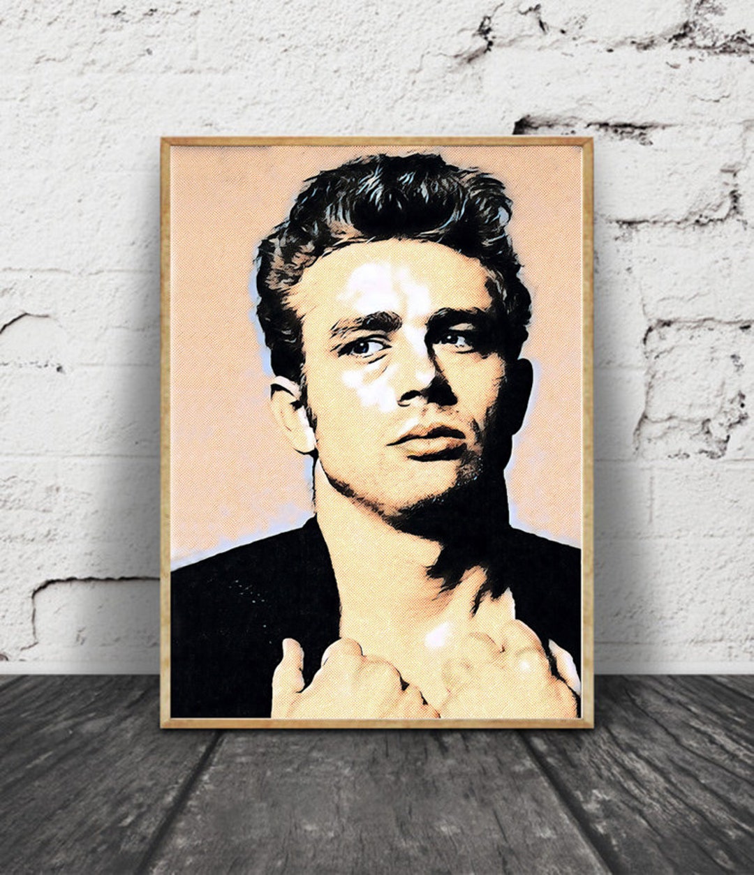 James Dean Portrait, Movie Wall Decor, James Dean Canvas Art, James ...