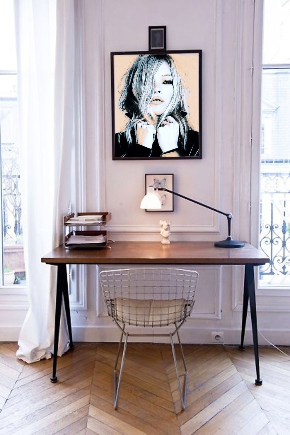 Kate Moss Poster, Top Models Wall Art, Kate Moss Canvas Art, Fashion ...