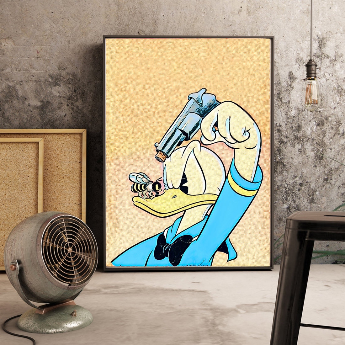 Cartoon Art Print, Donald Duck Poster, Cartoon Canvas Art, Donald Duck ...