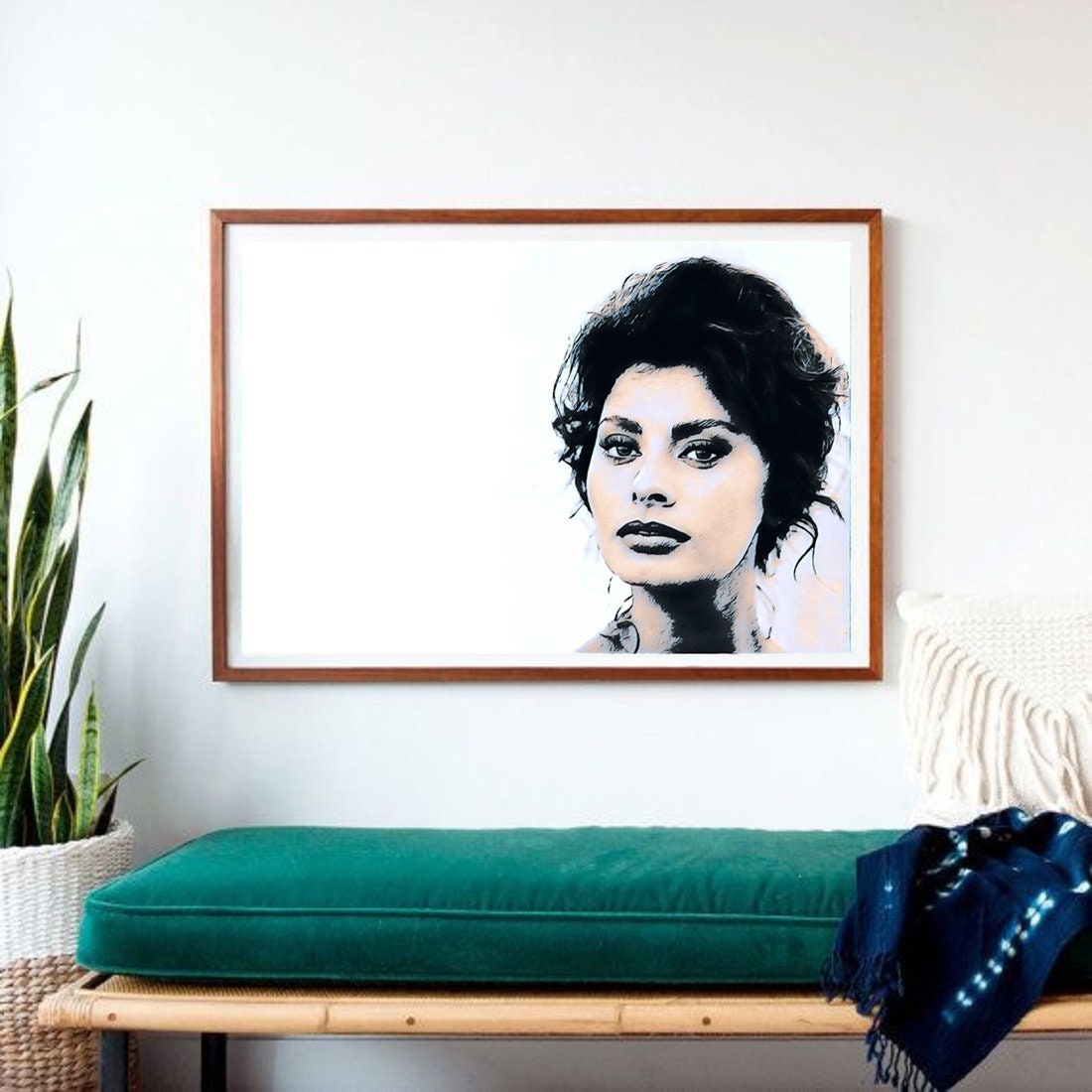 Sophia Loren Art Print, Movie Art Poster, Sophia Loren Poster, Modern ...