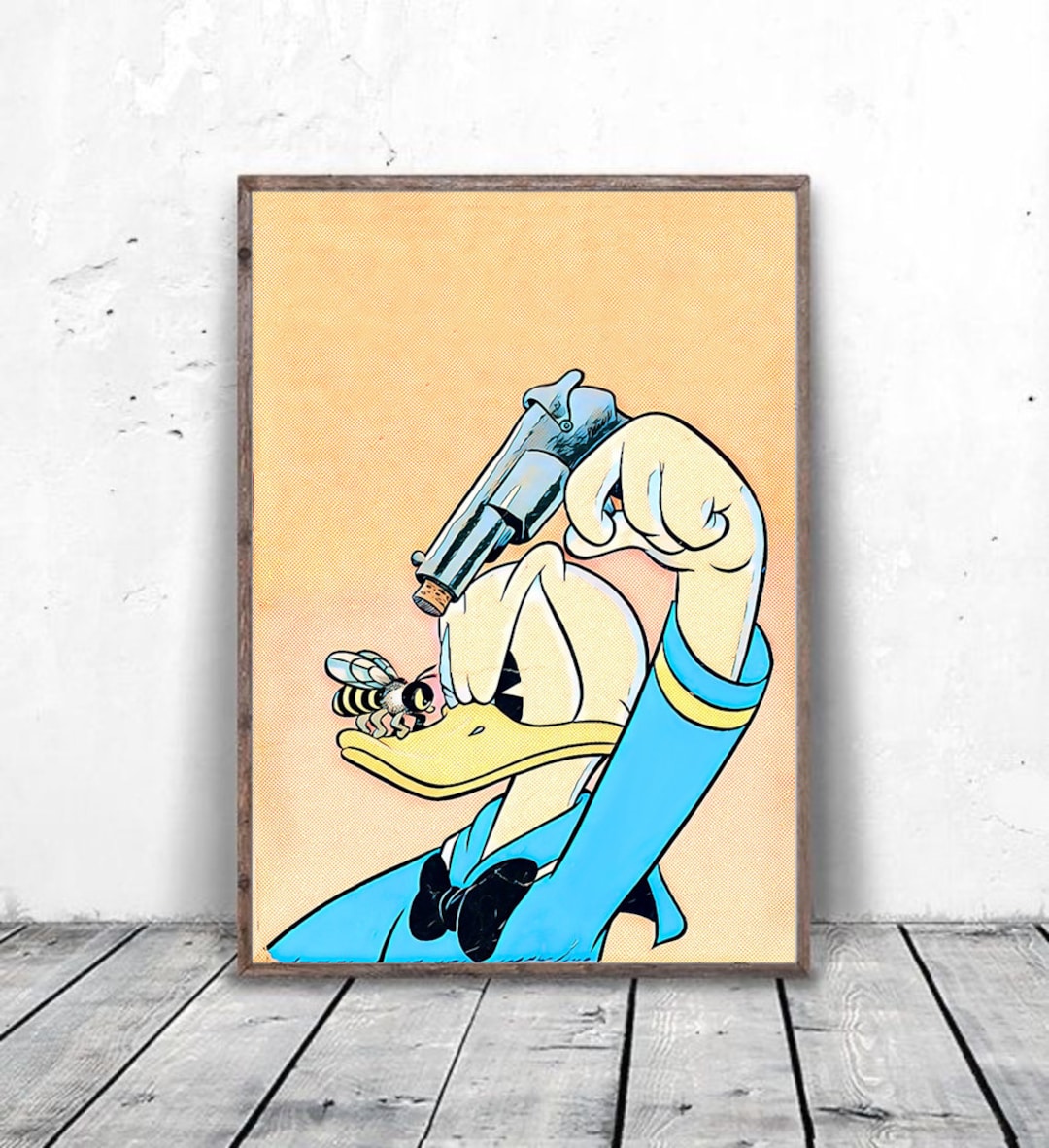 Cartoon Art Print, Donald Duck Poster, Cartoon Canvas Art, Donald Duck ...