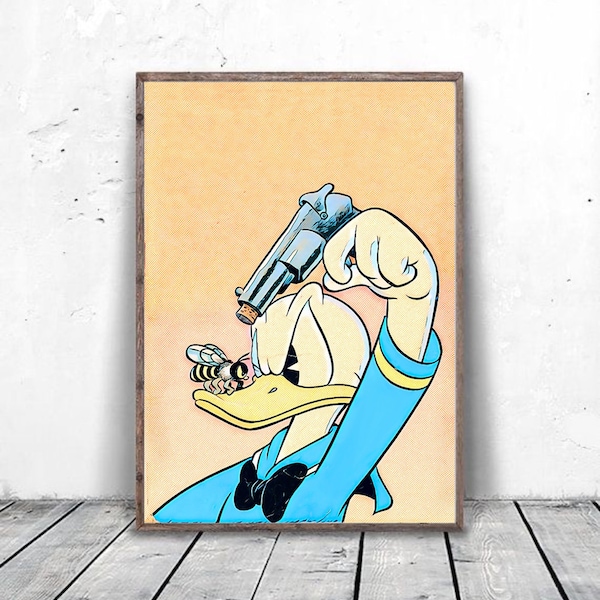 Donald Duck Print Wall Art - Etsy