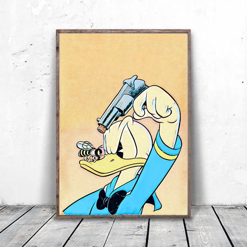 Donald duck gemälde - Etsy.de