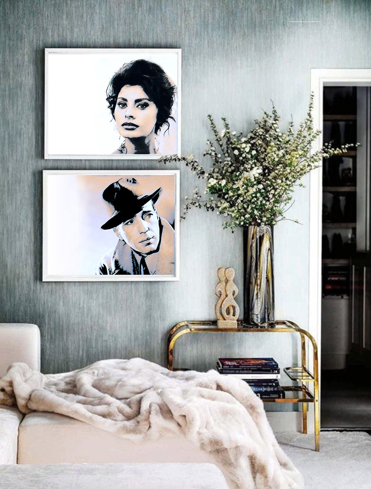 Sophia Loren Art Print, Movie Art Poster, Sophia Loren Poster, Modern ...