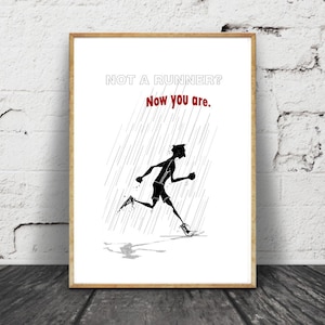 Sport Artwork, Runners Gift, Print From the Original Ink Drawing Sports ...