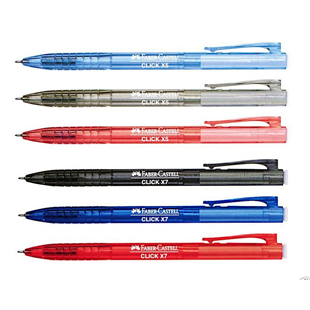 Faber Castell Click X5 X7 Stylo à bille rétractable 0,5 mm 0,7 mm ...