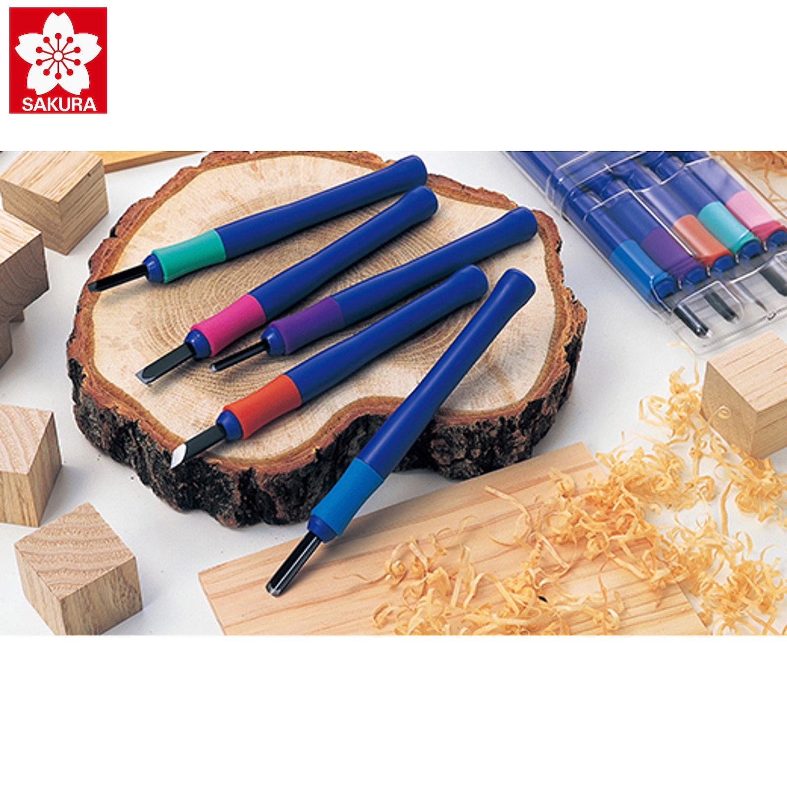 Original Sakura 5 Piece Art Carving Tool Set | Arts Wood Carve Tools ...