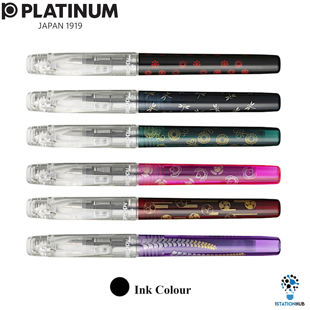 Platinum Preppy WA Modern Maki-e Fountain Pen Black Ink Home Office ...