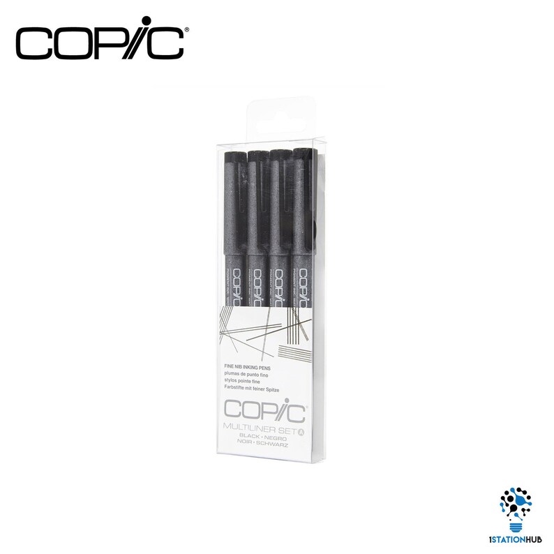 Copic Multiliner 4 Pieces Pen Set Color Ink Design Sketch - Etsy