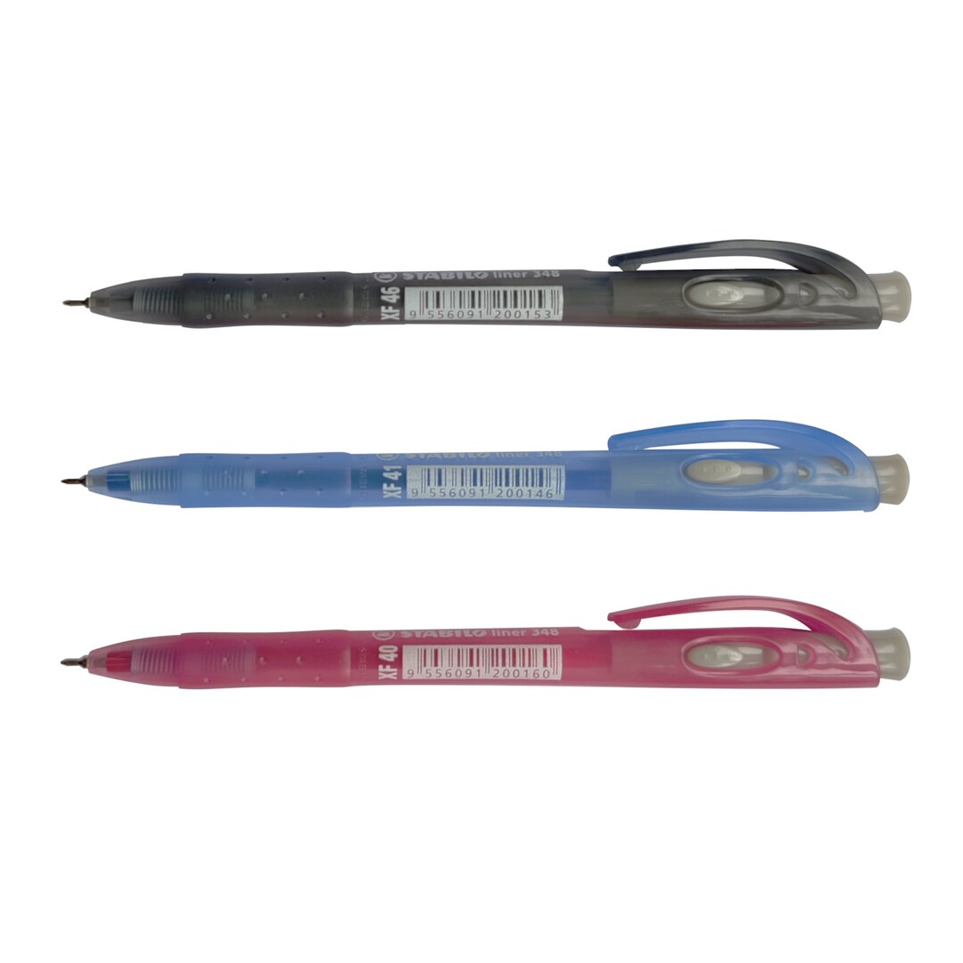 Stabilo Liner 348 Semi Gel Ball Pen | Extra Fine 0.5mm | Fine 0.7mm ...