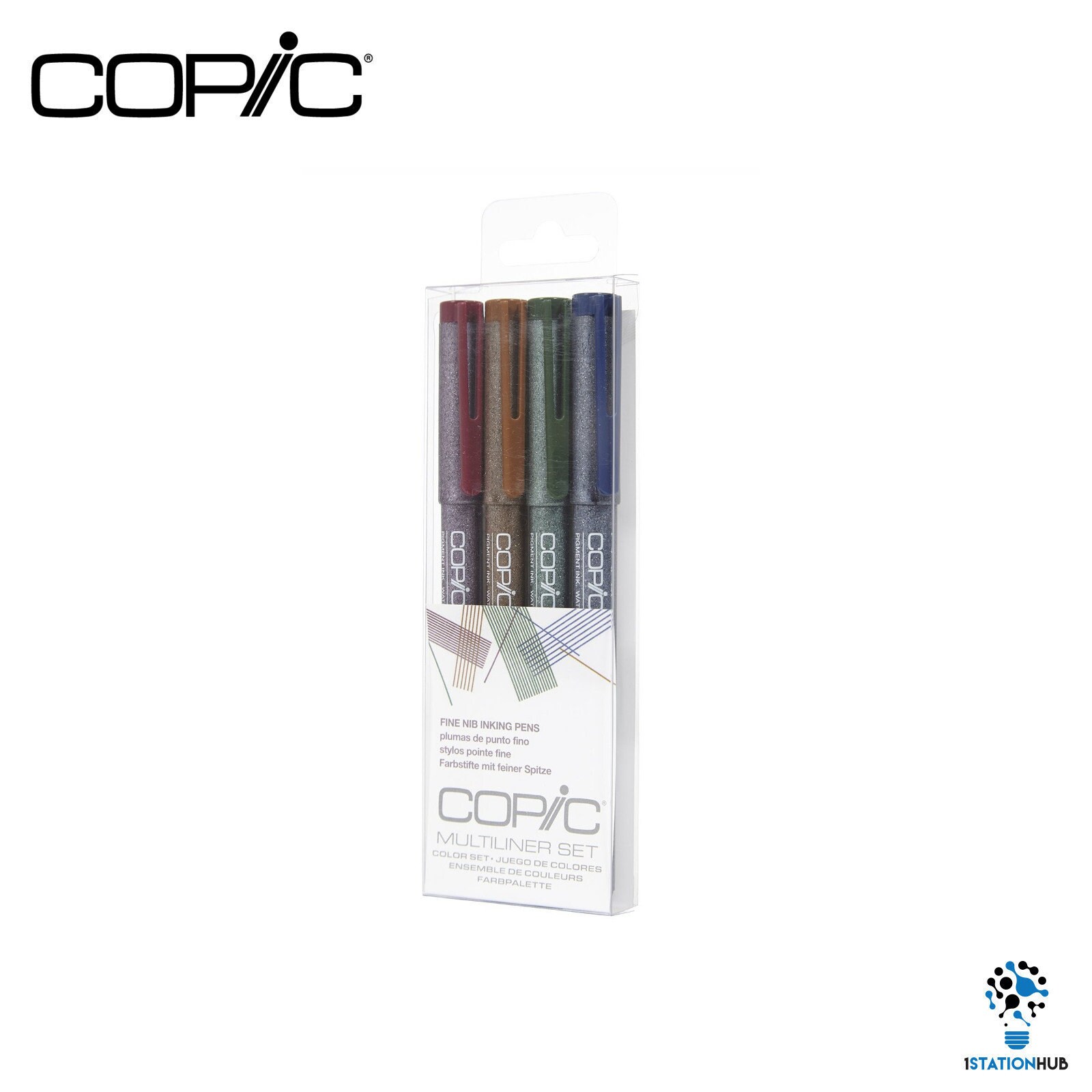 Copic Multiliner 4 Pieces Pen Set Color Ink Design Sketch - Etsy