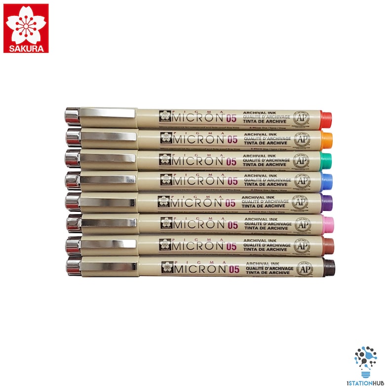 Sakura Pigma Micron 05 Pen Mlticolour Archival Ink Pens - Etsy