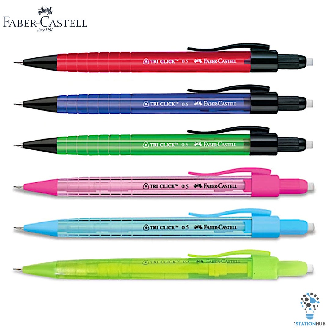 Faber Castell Tri-click Mechanical Pencil 0.5mm / 0.7mm | Home Office ...