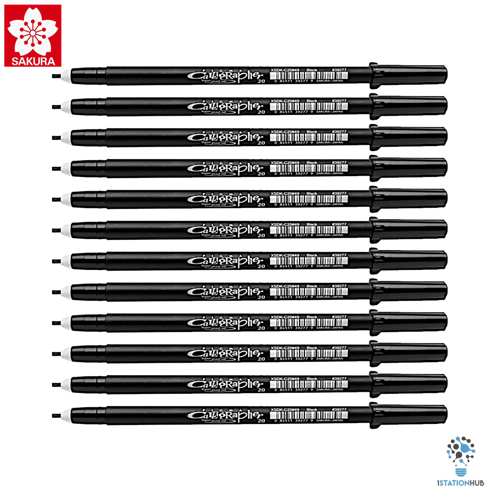 Sakura Pigma Calligrapher Pen Black Ink Art Craft - Etsy