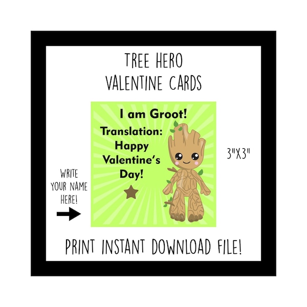 Groot Card - Etsy