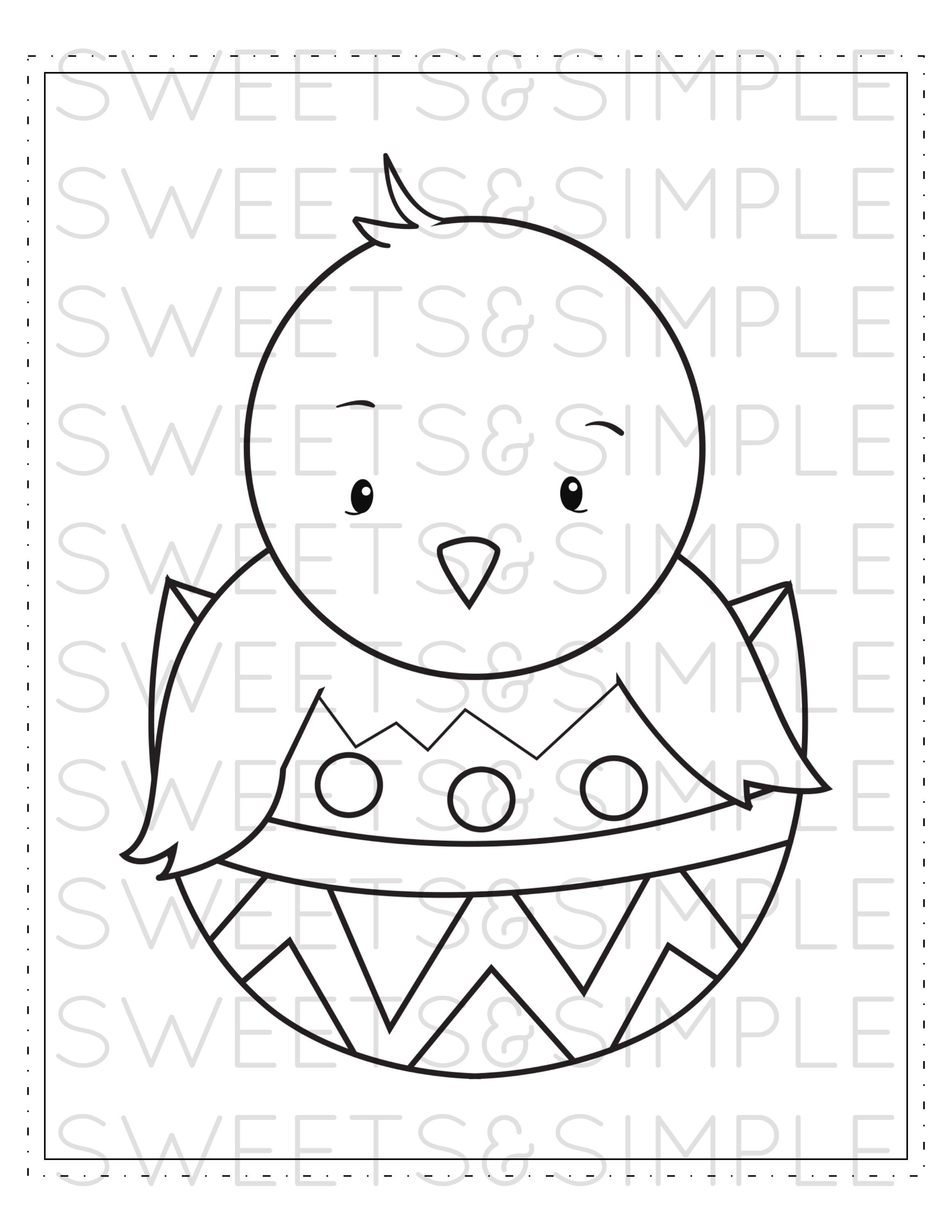 Coloring Pages Chicks