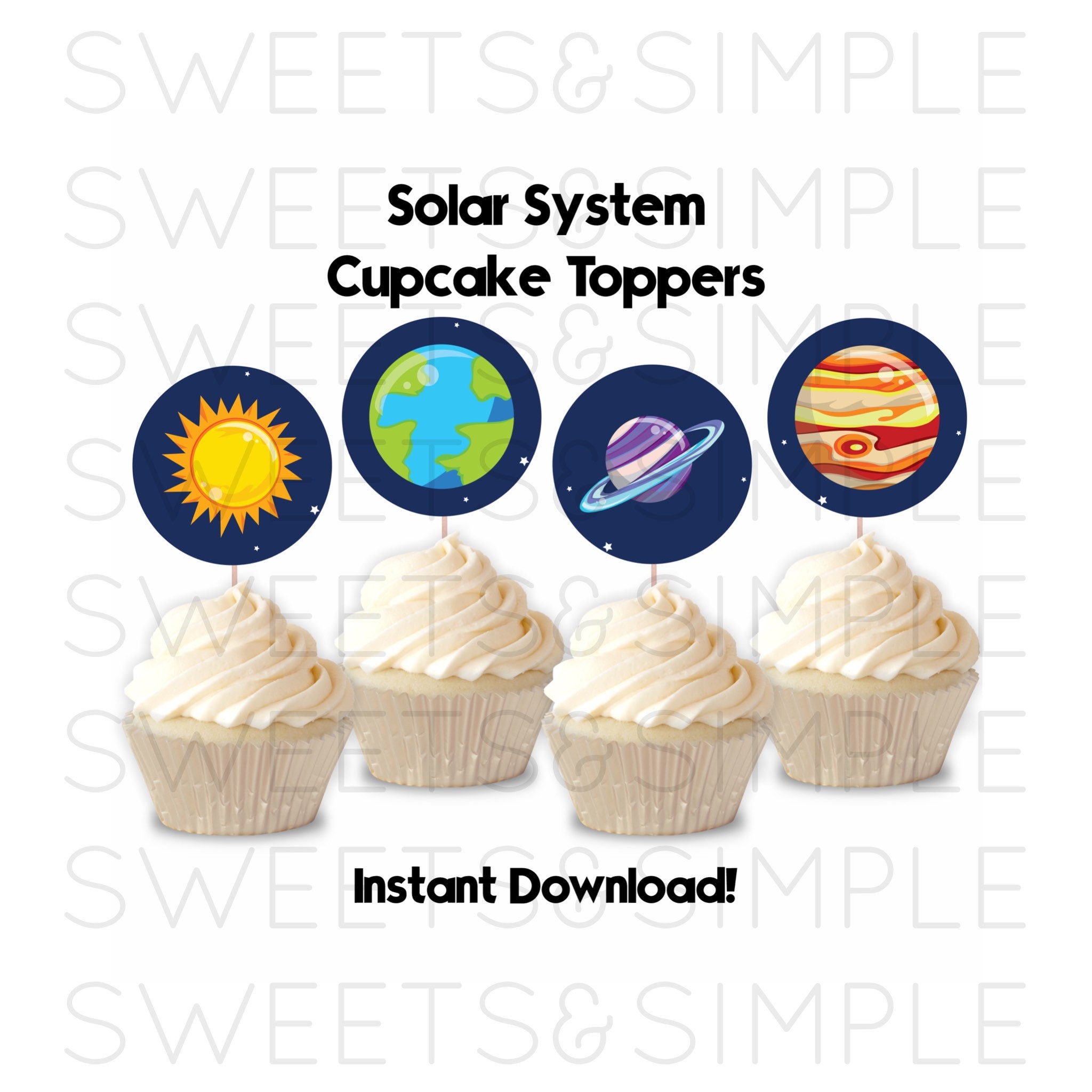 Project Solar System Cupcakes