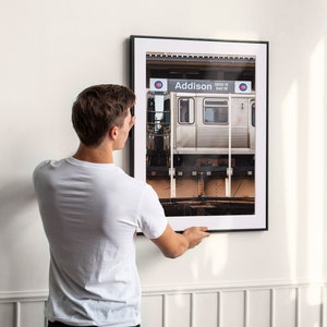 Addison Red Line Chicago Cubs Decor, Chicago Sports Fan, Chicago Wall ...