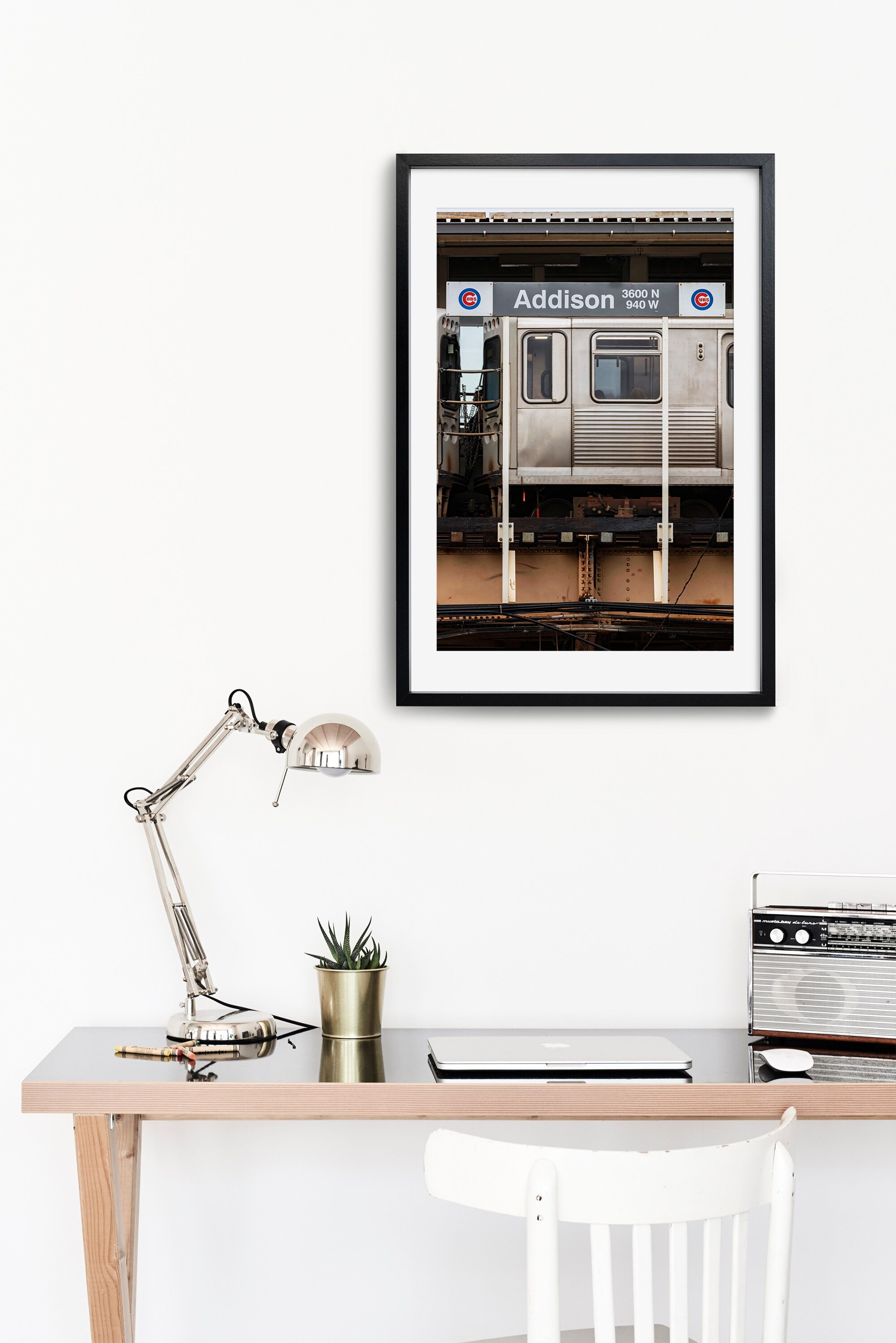 Addison Red Line Chicago Cubs Decor Chicago Sports Fan - Etsy