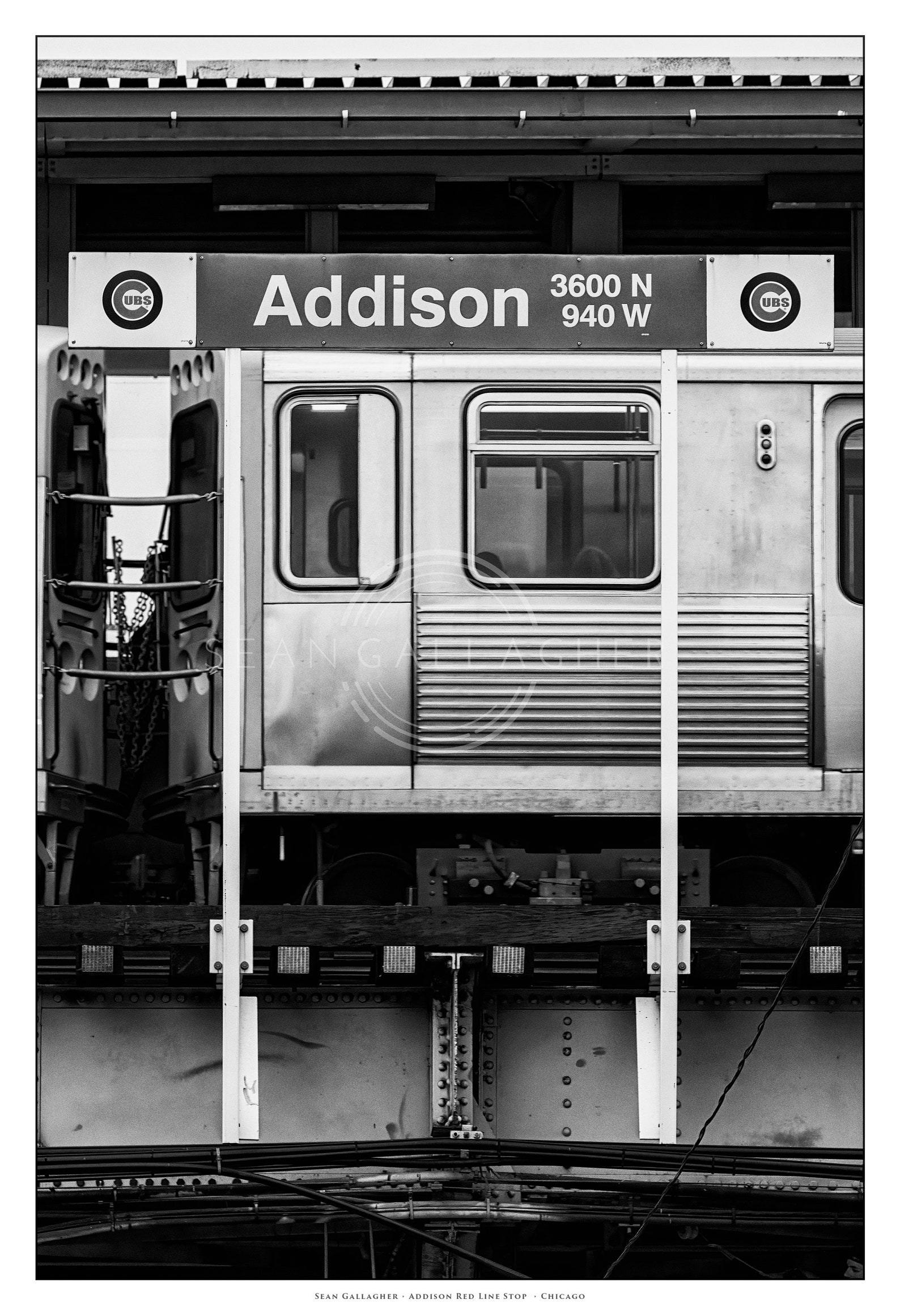 Addison Red Line Chicago Cubs Decor Chicago Sports Fan - Etsy