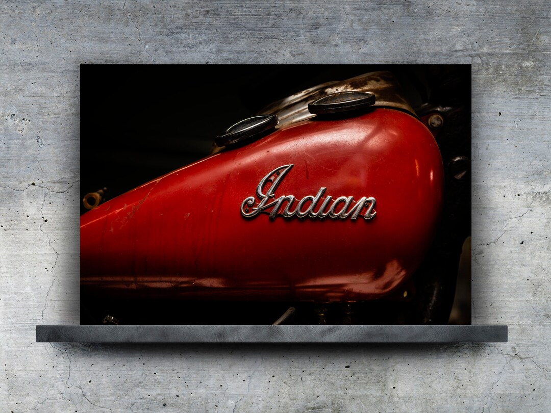 1948 Indian Chief - Classic Indian Motorcycle Photograph, Motorcycle ...