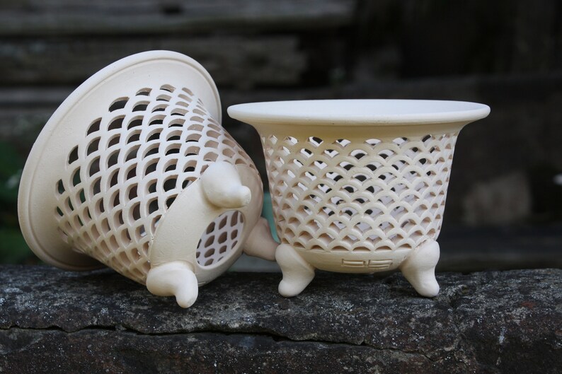 Furan Orchid Pot Fu Ran Pot Neofinetia Pot Fukiran Furan Pot - Etsy