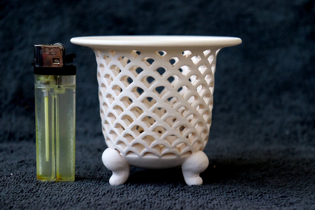 OOAK Furan Orchid Pot Fu Ran Pot Fukiran Furan Pot Gift for Mom Orchid ...