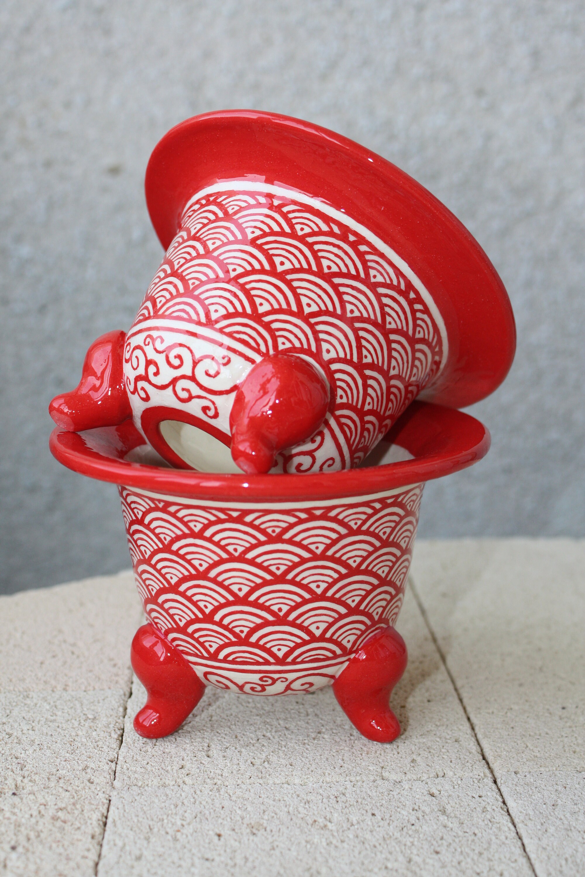 OOAK Furan orchid pot Fu ran pot Neofinetia pot Fukiran Furan | Etsy