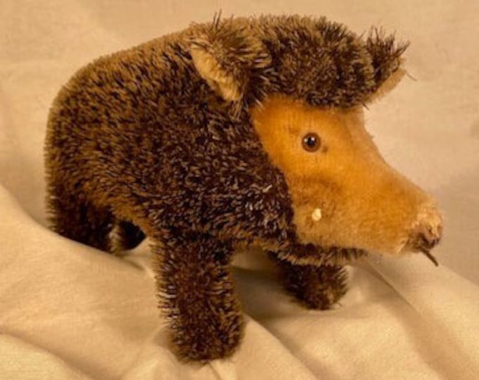 1970s Steiff Wild Boar/original Mohair/vintage Plush/stuffed Animal - Etsy
