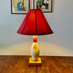 1950s Brunswick ABC Mixer Bowling Pin Table Lamp/works /with Shade - Etsy