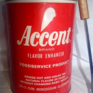 1963 Accent Food Enhancer/the BIG Economy Size/meat Additive/kitchen ...