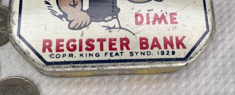 Very Rare 1929 Popeye Dime Register Bank/popeye the Sailor Man - Etsy