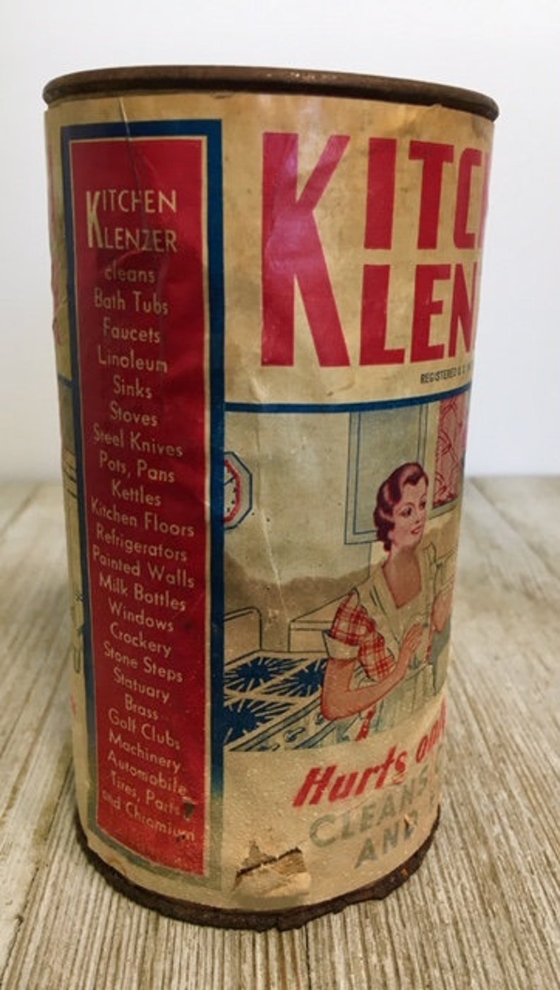 1933 Unopened Kitchen Klenzer/ Paper Label/hurts Only Dirt - Etsy